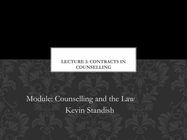 Ethics in counselling | PPTX