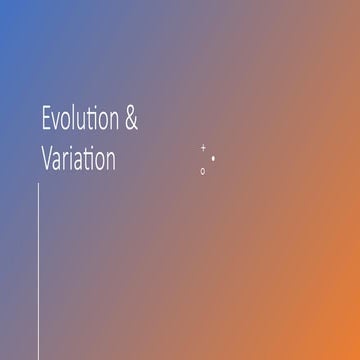 Evolution and variation: natural selection | PPTX