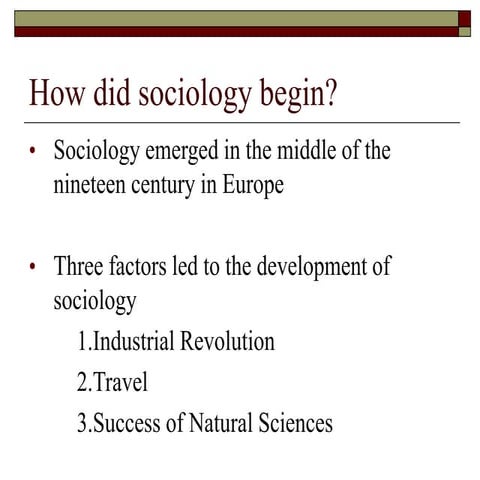 Lecture 3 history _sociology | PPT