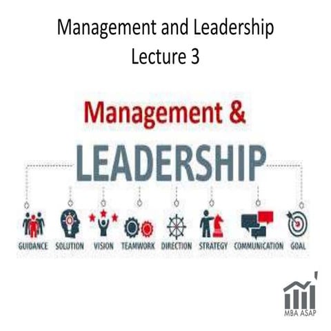 Management and Leadership Part 3 | PPT