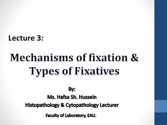 Fixation of special substances | PPT