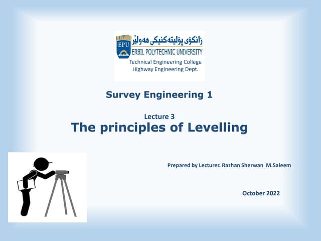 Chapter 4 Levelling | PPT