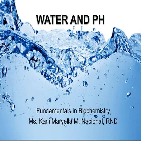Lecture 3 Water and pH_Kani.ppt