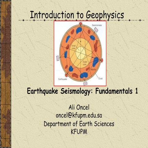 ÖNCEL AKADEMİ: INTRODUCTION TO GEOPHYSICS | PPT