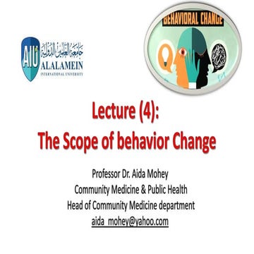 scope of behavior change | PDF