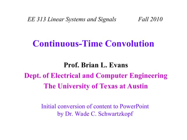 5. convolution and correlation of discrete time signals | PPTX