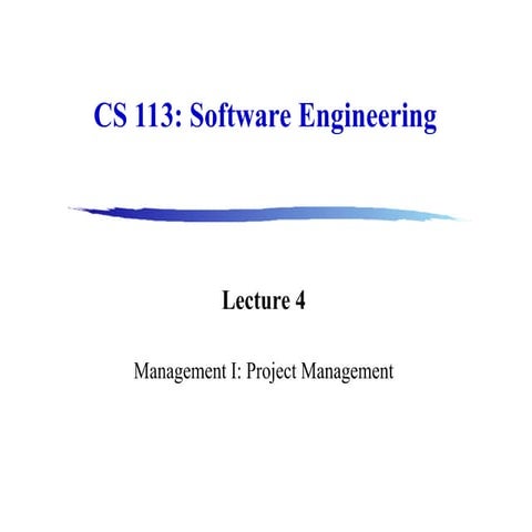 COMPUTER SCIENCE_SOFTWARE ENGINEERING_LEC4 | PPT