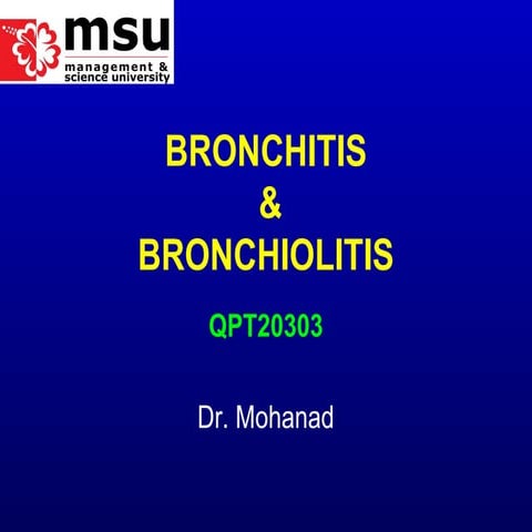 bronchiolitis and bronchitis | PPT