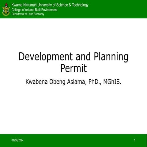 Lecture 4 - Development and Planning Permit.pptx