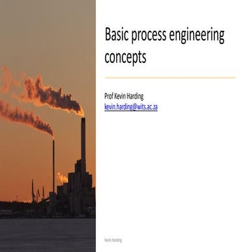 Basic process engineering concepts - Mass and Energy Balance | PDF