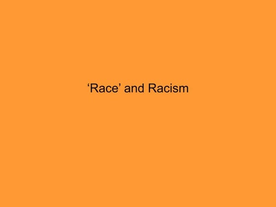 Ideas of race: Theories and Practice | PPTX | Debated Sensitive Social ...