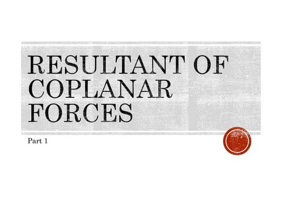 COPLANNER & NON-CONCURRENT FORCES | PPTX | Physics | Science