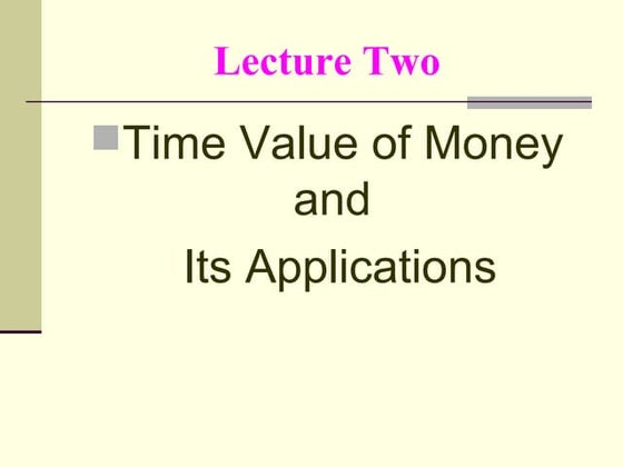 Time value of money ppt. | PPT