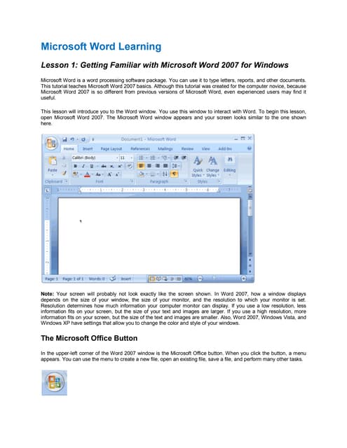 Microsoft Word For Beginners Pptx Desktop Publishing Computer