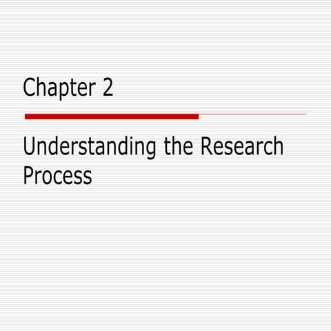 Understanding the Research Process (Statement of the Problem) | PPT