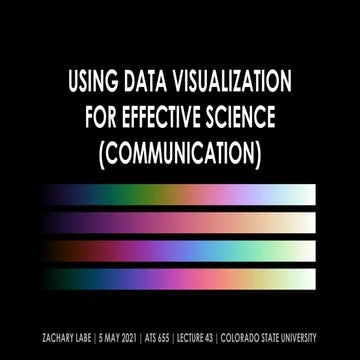 Using data visualization for effective science (communication) | PPT