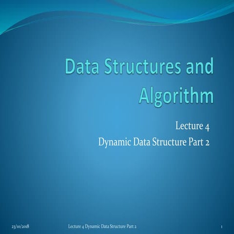 Lecture4b Dynamic Data Structure Ppt