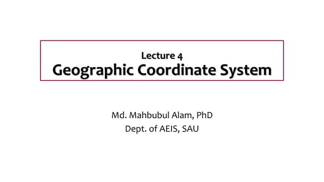 Basic coordinate system | PPTX