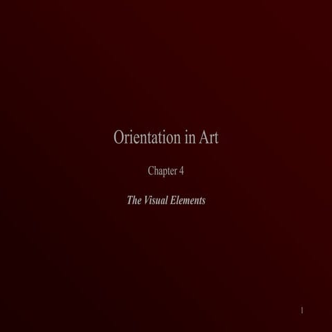 Lecture 4c the visual elements on line | PPT