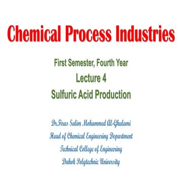Lecture 17- Manufacturing of Sulfuric acid by Chamber process H2SO4.pdf