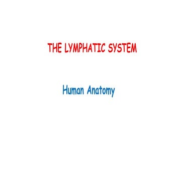 Lecture 4 lymphatic system | PPTX