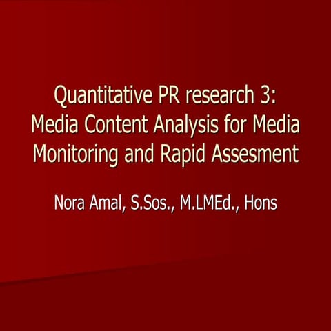 Lecture 4 mca media monitoring | PPTX