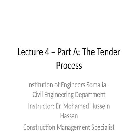 Lecture_4_Part_A_Tender_Process for contract | PPTX
