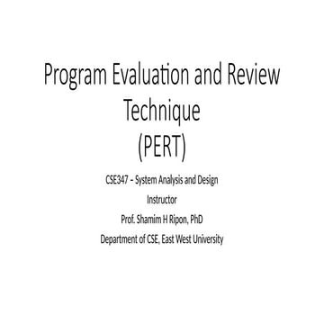 Lecture 4 Program Evaluation and Review Technique.pptx
