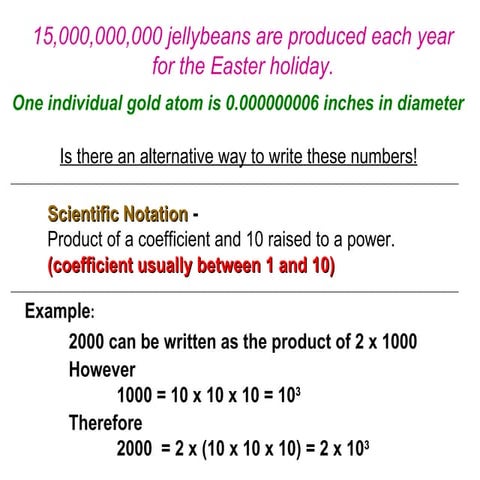Lecture4 scientific notation | PPT