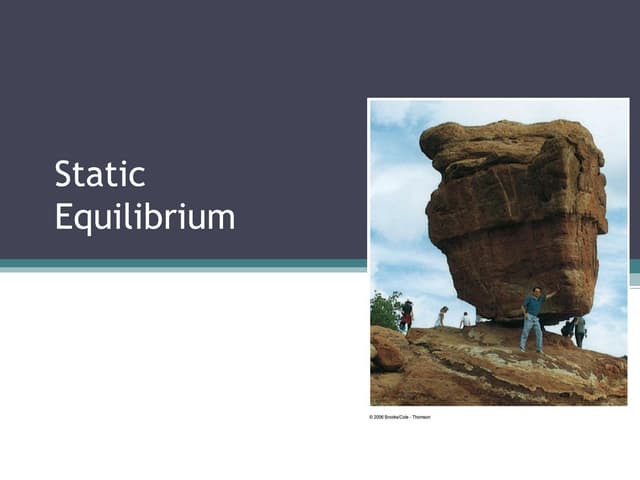 Engmech 06 (equilibrium of non_concurrent force system) | PDF