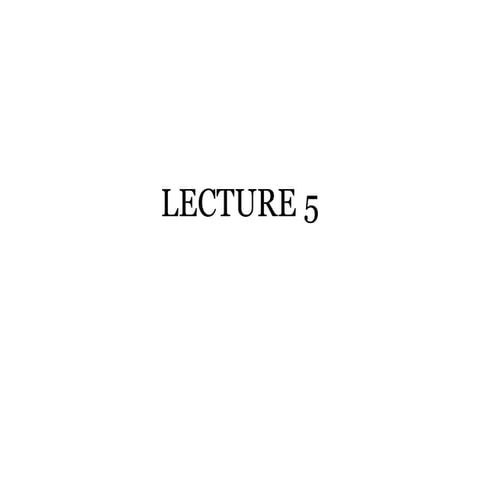 Lecture 5 | PPT