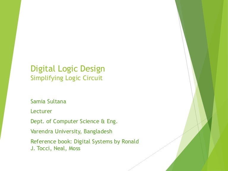 Digital Logic Design-Lecture 5