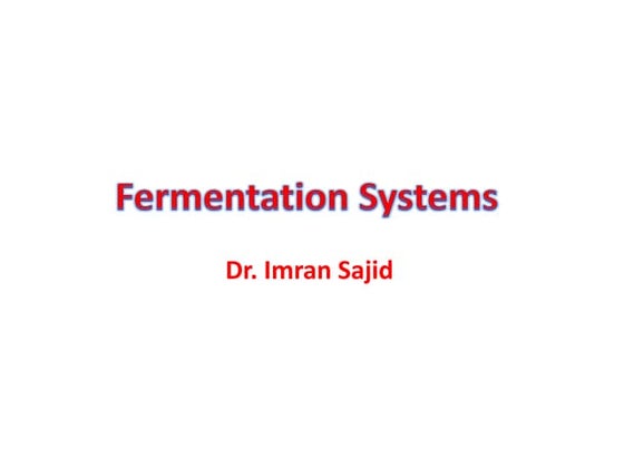 Control systems in fermenter | PPTX | Chemistry | Science