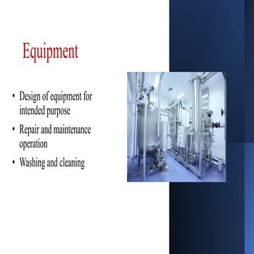 Quality Management System (QMS): Equipment | PPTX