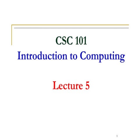 COMPUTER SCIENCEBASIC LECTURE Lecture_5.pptx