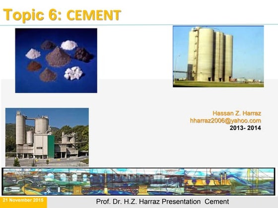 Powerpoint presentation on CEMENT {PPT} | PPT
