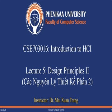 HCI 3e - Ch 12: Cognitive models | PPT