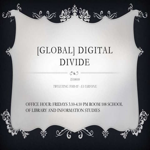 The Global digital divide | PPTX