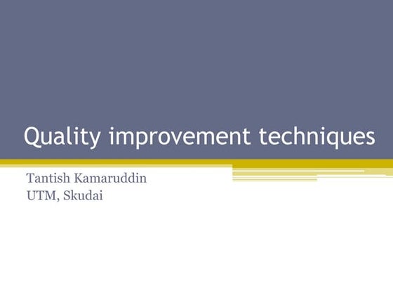 Twelve steps of qc | PPT | Science