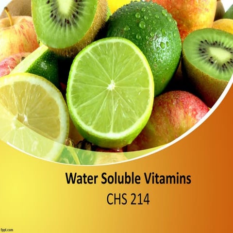 Water Soluble Vitamins | PDF | Endocrine and Metabolic Diseases ...