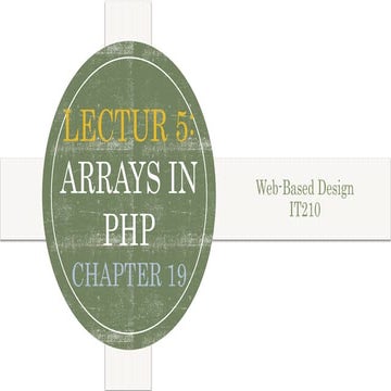 Lecture 5 Array In Phppptxlecture 10 Css Part 2pptxvvvvvvvvvvvvvv Ppt