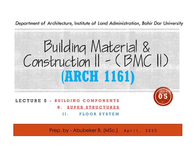 Building Technology 1 | PDF