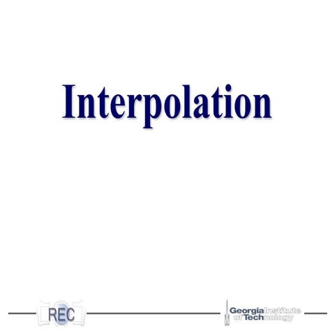FEM--Lecture 5 CEE6504-Interpolation.pdf | 3-D Graphics | Computer Software and Applications