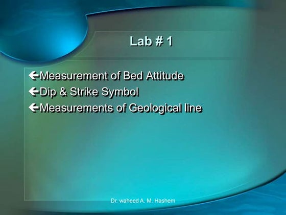 Attitude of beds | PPT | Geology | Science