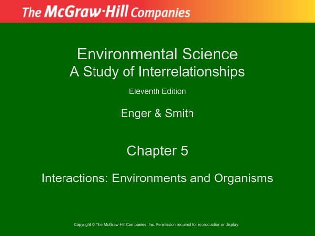 Introduction To Ecology | PPT