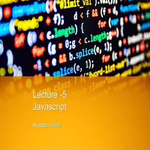 Lecture 5 Javascript Ppt 4672