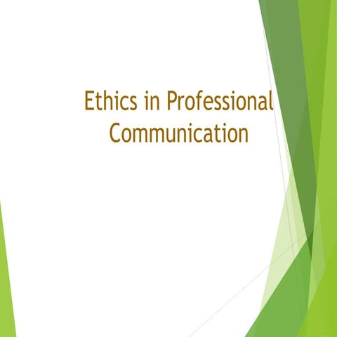 Communication Ethics | PPTX
