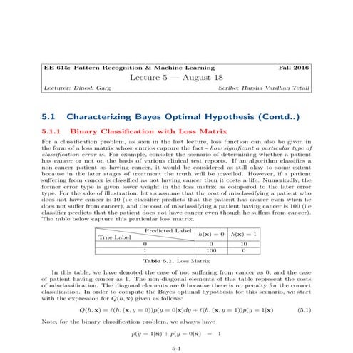 Lecture 5 Statistical Learning Theory | PDF