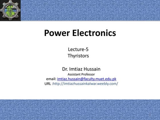 Thyristor | PPTX
