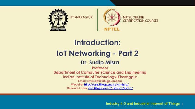 IoT Networking Part 2 | PPT IoT Networking Part 2 | PPT